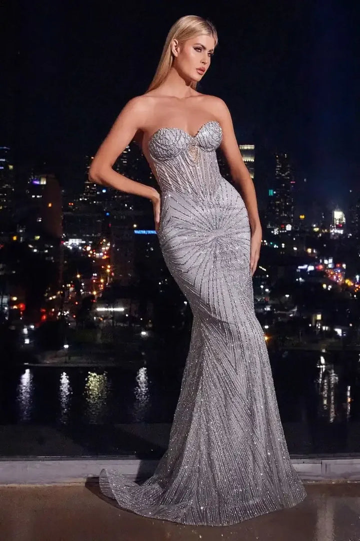 Silver Prom Dresses at Lady Black Tie